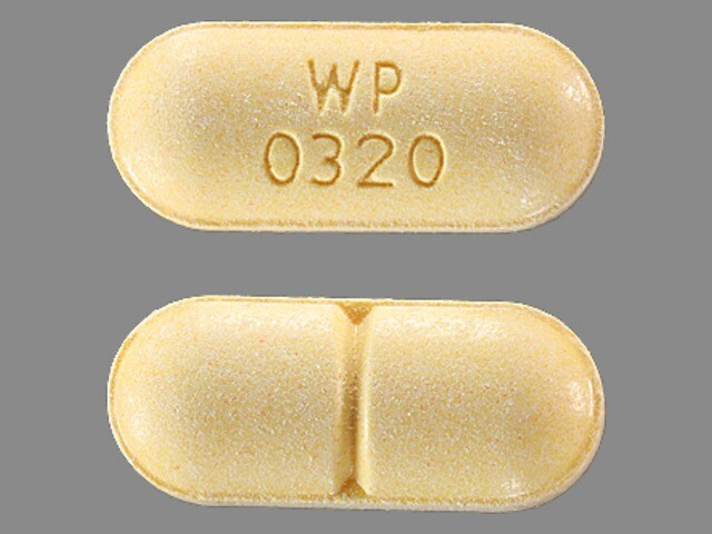 Pill Finder: WP 0320 Yellow Capsule-shape - Medicine.com
