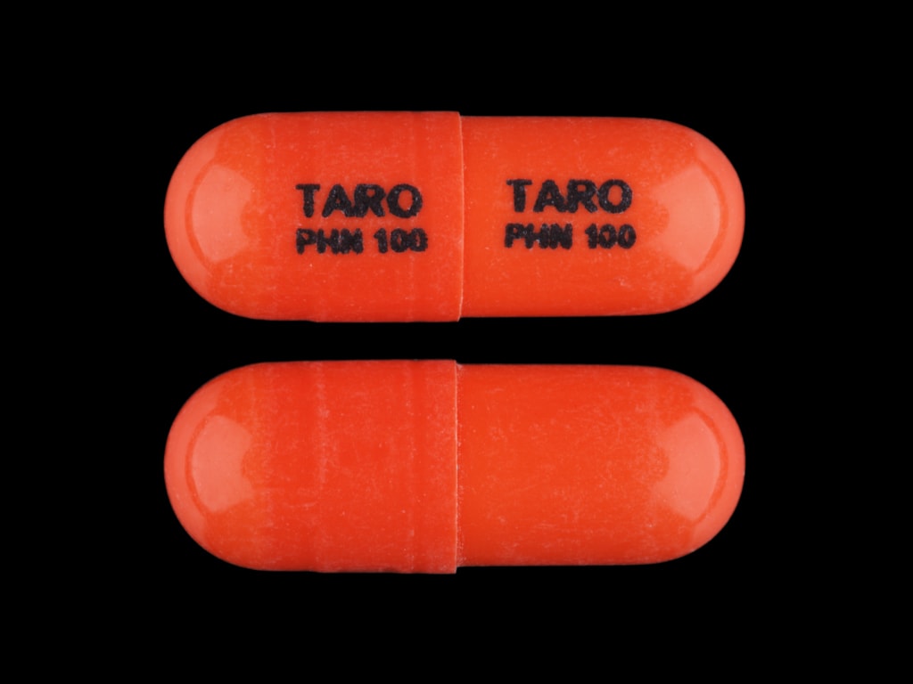 Pill Finder: TARO PHN 100 TARO PHN 100 Orange Capsule-shape - Medicine.com