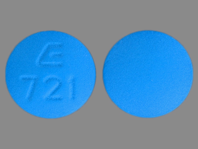 Pill Finder: E 721 Blue Round - Medicine.com