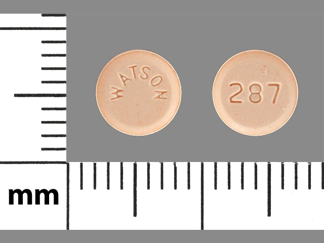 Pill Finder: WATSON 287 Peach Round - Medicine.com