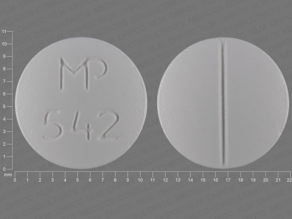 Pill Finder: MP 542 White Round - Medicine.com