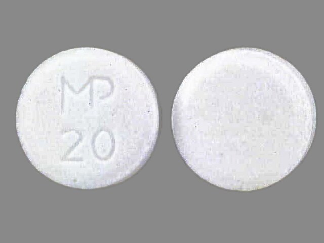 Pill Finder: MP 20 White Round - Medicine.com