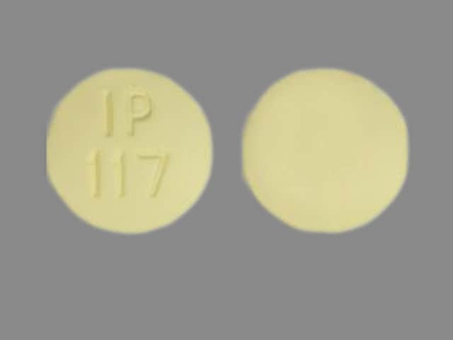 Pill Finder: IP 117 Yellow Round - Medicine.com