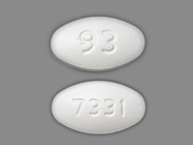 Pill Finder: 93 7331 White Elliptical / Oval - Medicine.com