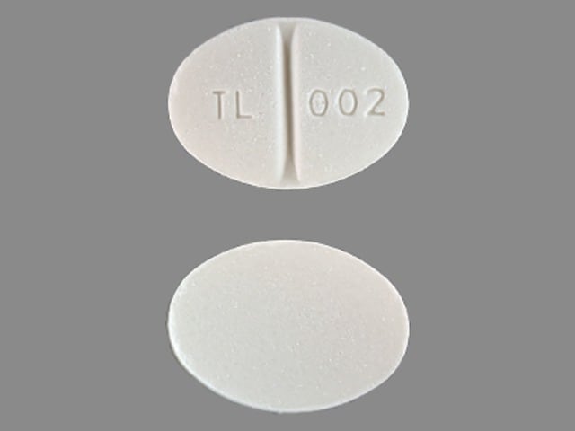 Pill Finder: TL 002 White Elliptical / Oval - Medicine.com