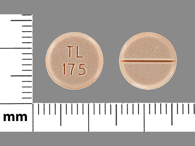 Pill Finder: TL 175 Peach Round - Medicine.com