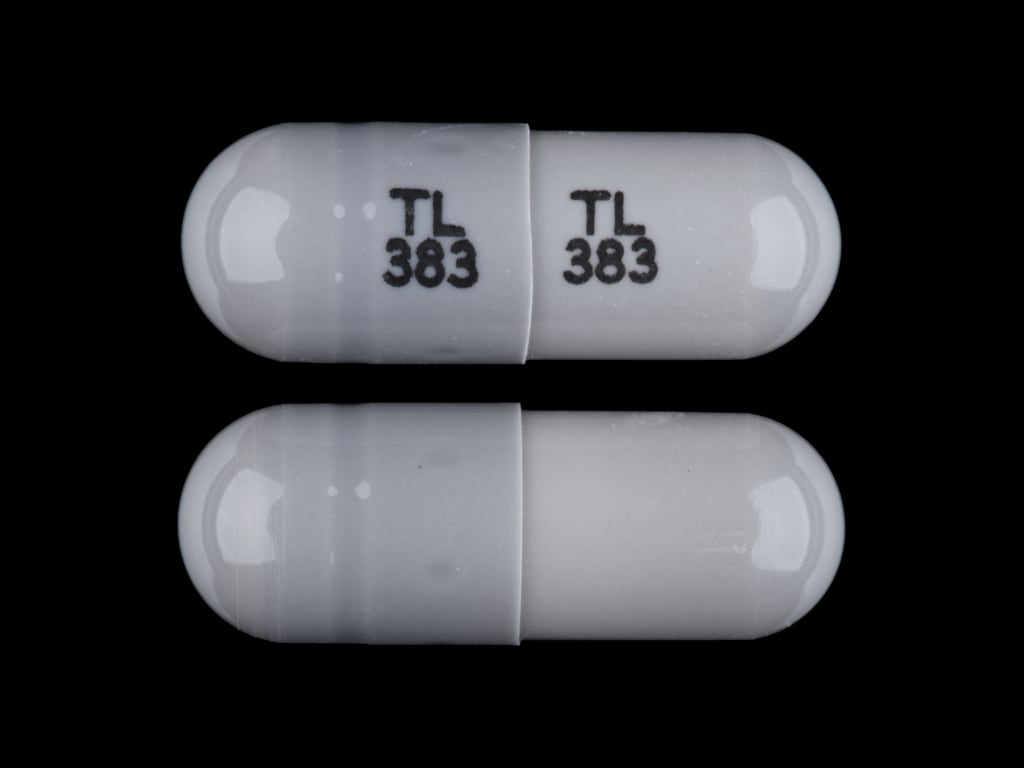 Pill Finder: TL 383 TL 383 Gray Capsule-shape - Medicine.com
