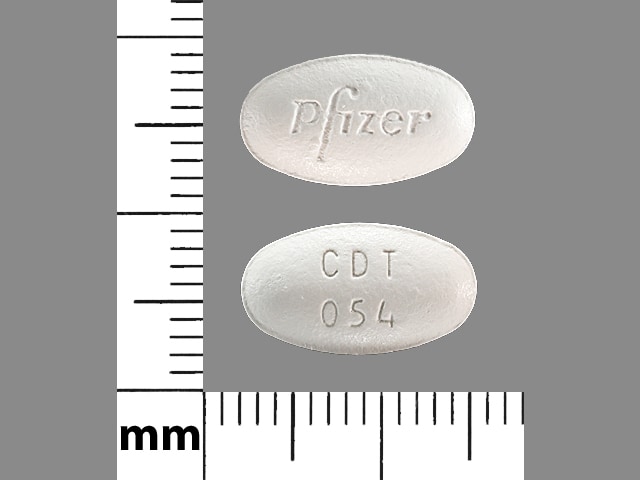 Pill Finder: Pfizer CDT 054 White Elliptical / Oval - Medicine.com