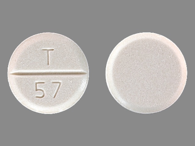 Pill Finder: T 57 White Round - Medicine.com