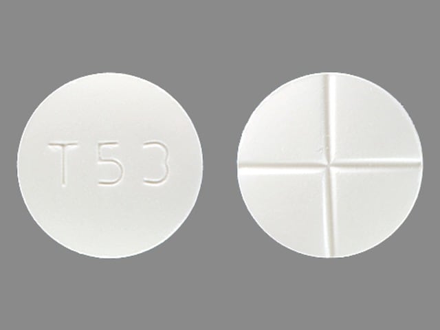 Pill Finder: T 53 White Round - Medicine.com