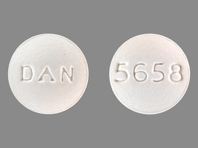 Pill Finder: DAN 5658 White Round - Medicine.com