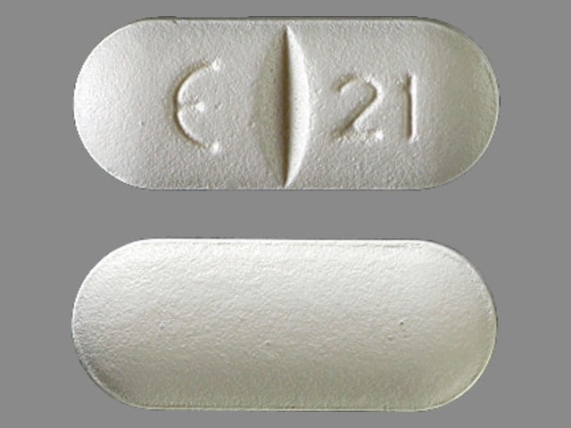 Pill Finder: E 21 White Capsule-shape - Medicine.com
