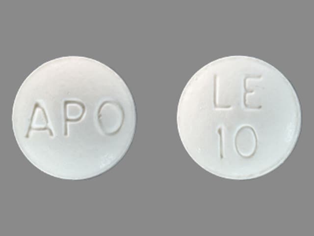 Pill Finder: APO LE 10 White Round - Medicine.com
