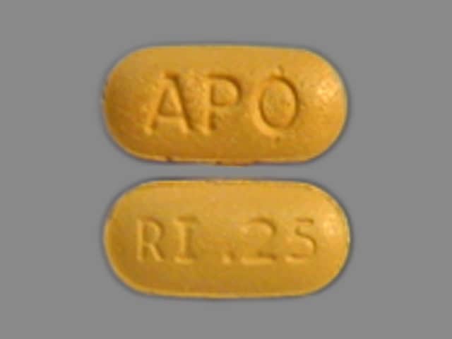 Pill Finder: APO RI .25 Yellow Capsule-shape - Medicine.com