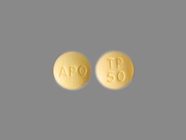 Pill Finder: APO TP 50 Yellow Round - Medicine.com