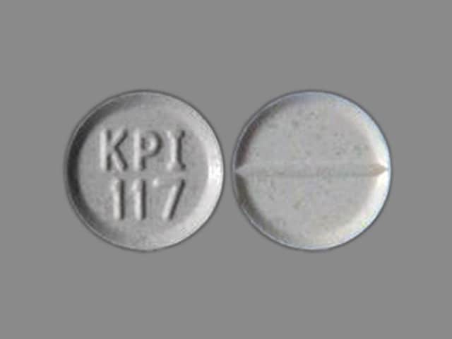 Pill Finder: KPI 117 White Round - Medicine.com