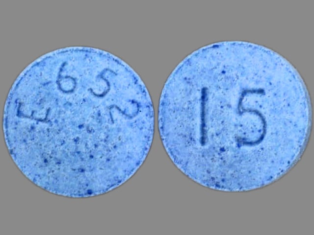 Pill Finder: 15 E652 Blue Round - Medicine.com