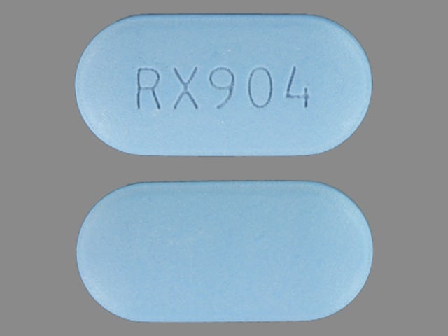 Pill Finder: RX 904 Blue Capsule-shape - Medicine.com