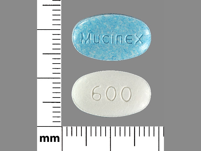 Pill Finder: Mucinex 600 Blue Elliptical / Oval - Medicine.com