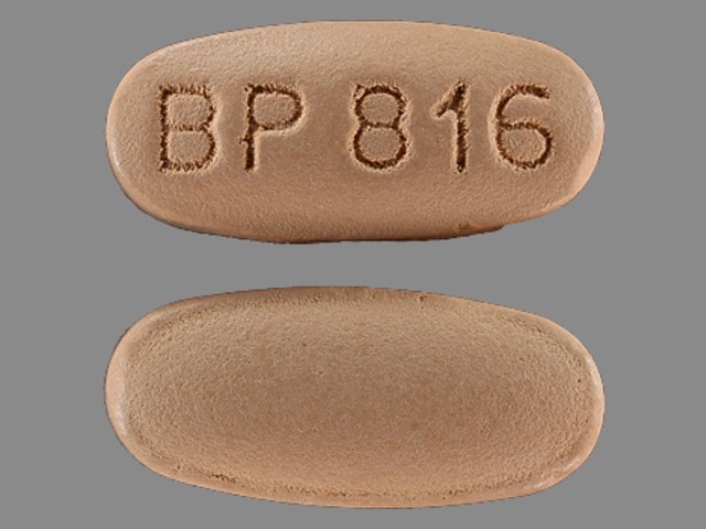Pill Finder: BP 816 Beige Elliptical / Oval - Medicine.com