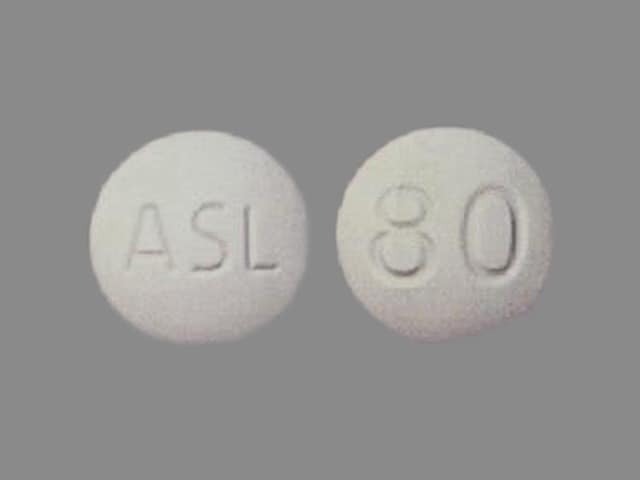 Pill Finder: ASL 80 White Round - Medicine.com