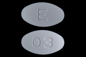 Pill Finder: E 03 White Elliptical / Oval - Medicine.com
