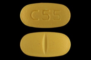 Pill Finder: C55 Yellow Elliptical / Oval - Medicine.com