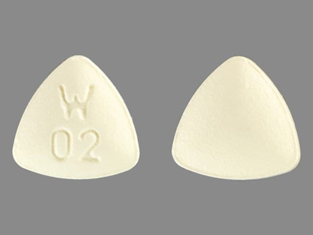 Pill Finder: W 02 Yellow Three-sided - Medicine.com