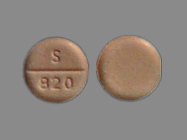 Pill Finder: S 820 Peach Round - Medicine.com