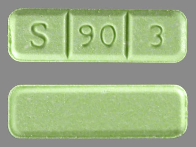 Pill Finder: S 90 3 Green Rectangle - Medicine.com
