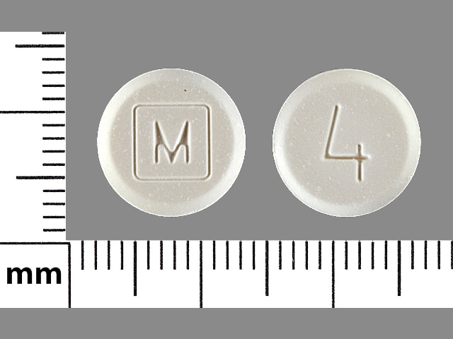 Pill Finder: M 4 White Round - Medicine.com