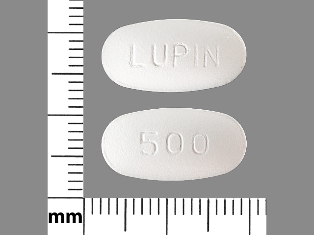 Pill Finder: LUPIN 500 White Elliptical / Oval - Medicine.com