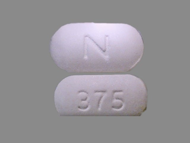 Pill Finder: N 375 White Elliptical / Oval - Medicine.com