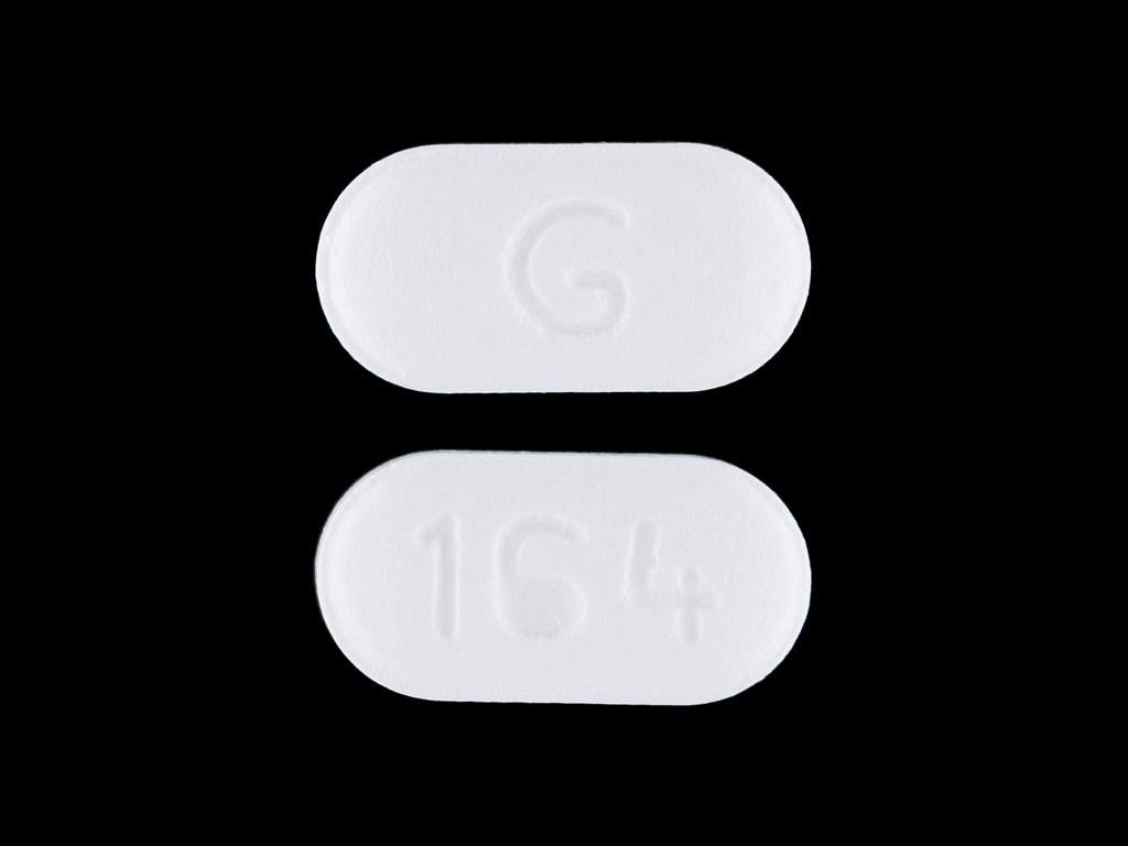 Pill Finder: G 164 White Elliptical / Oval - Medicine.com