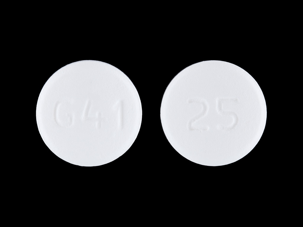 Pill Finder: G41 25 White Round - Medicine.com