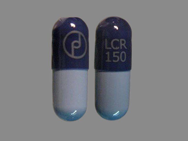 Pill Finder: LOGO LCR 150 Blue Capsule-shape - Medicine.com