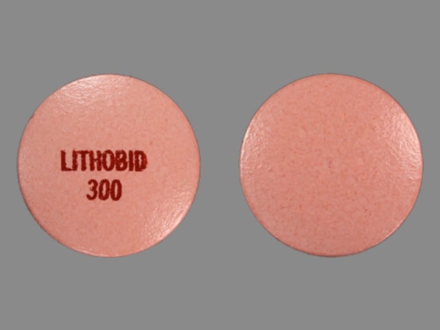 Pill Finder: LITHOBID 300 Pink Round - Medicine.com