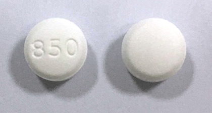 Pill Finder: 850 White Round - Medicine.com