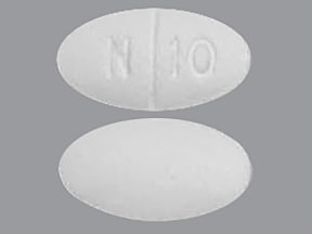 Pill Finder: N 10 White Elliptical / Oval - Medicine.com