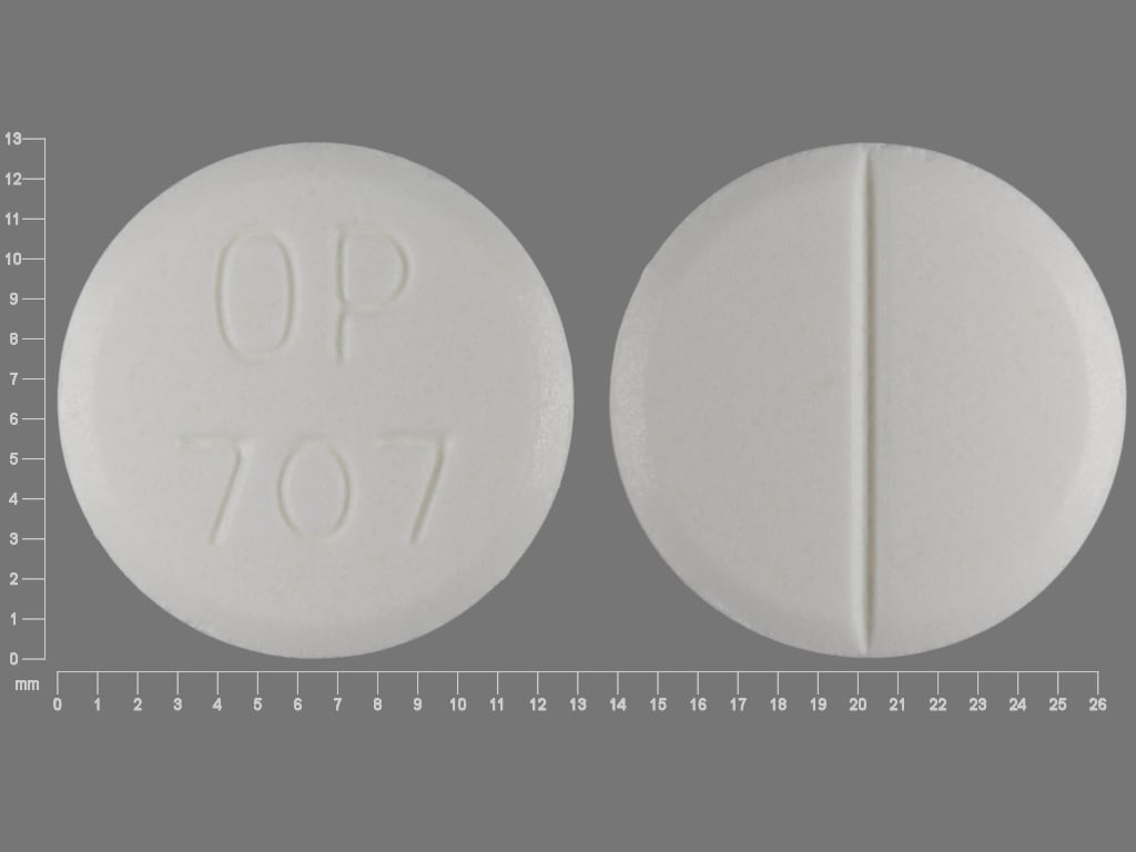 Pill Finder: OP 707 White Round - Medicine.com