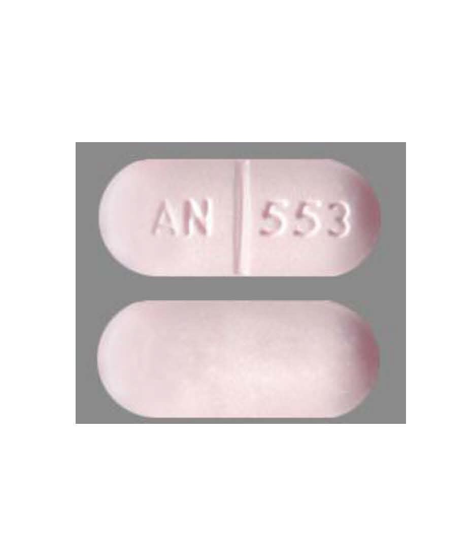 Pill Finder: AN 553 Pink Elliptical / Oval - Medicine.com